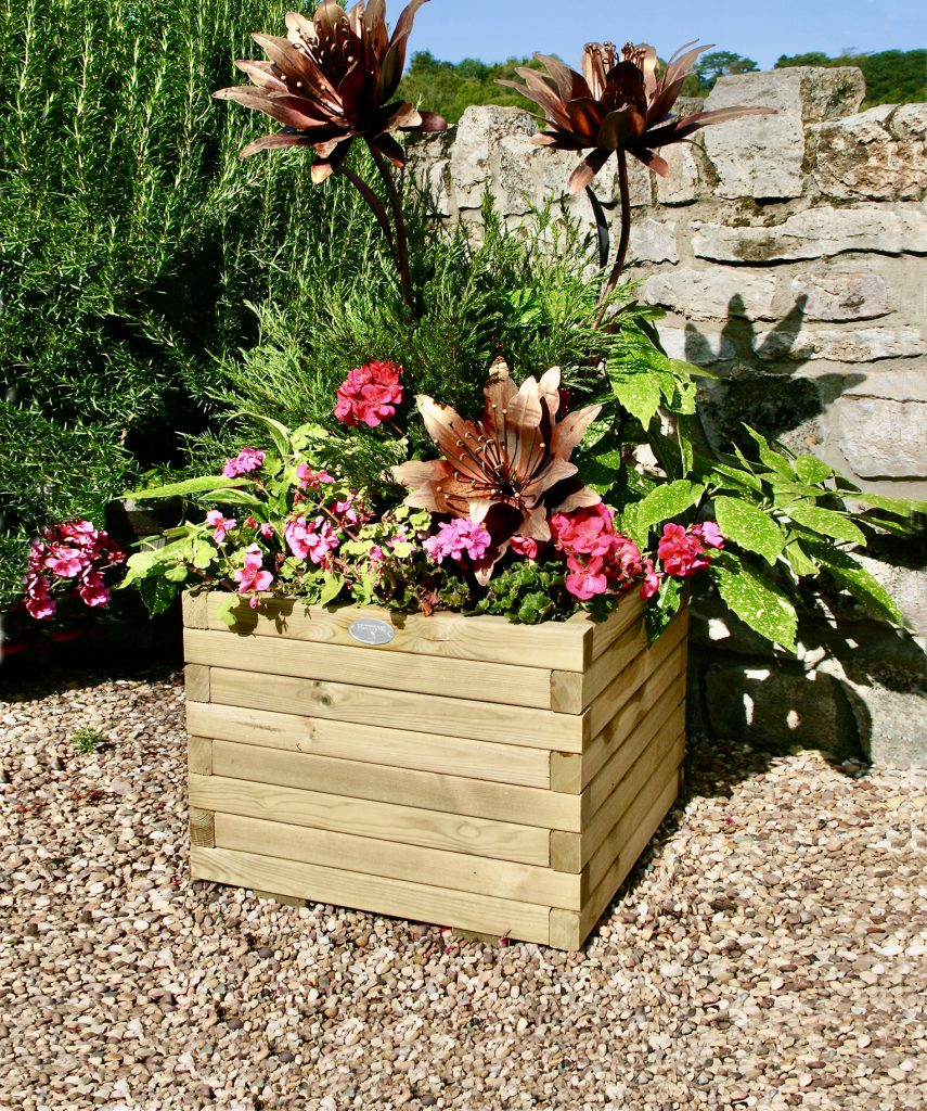 Large Square Planter - Severn Valley Woodworks